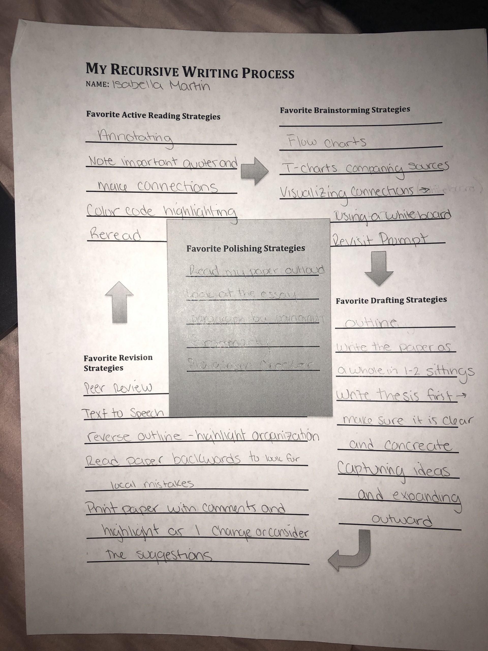 Recursive Writing Sheet – Isabella’s Site