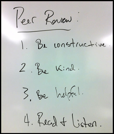 Peer Review Rubric – Dr. Eric Drown